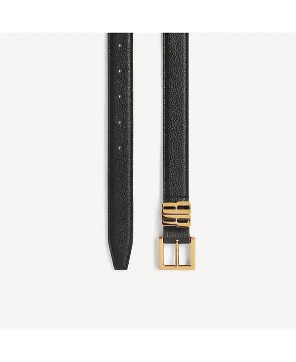 Balenciaga Bb Editor Belt - Black/gold