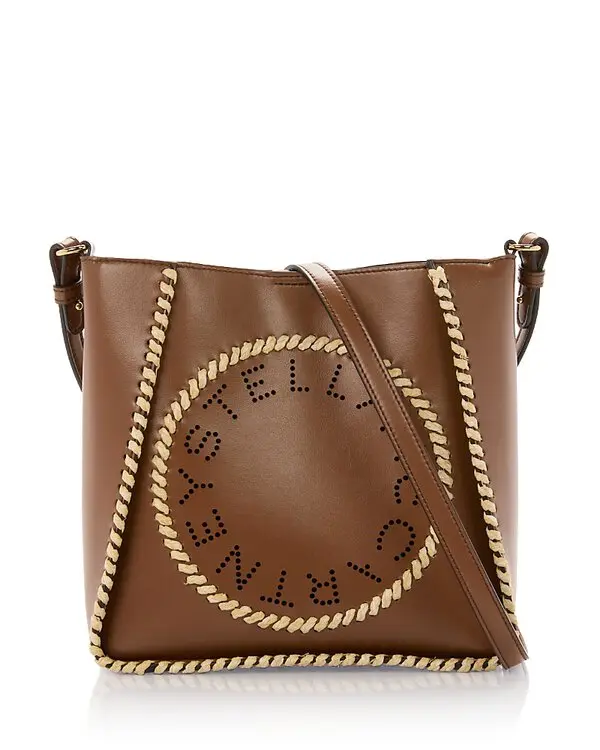 Stella McCartney Raffia Trim Crossbody Bag