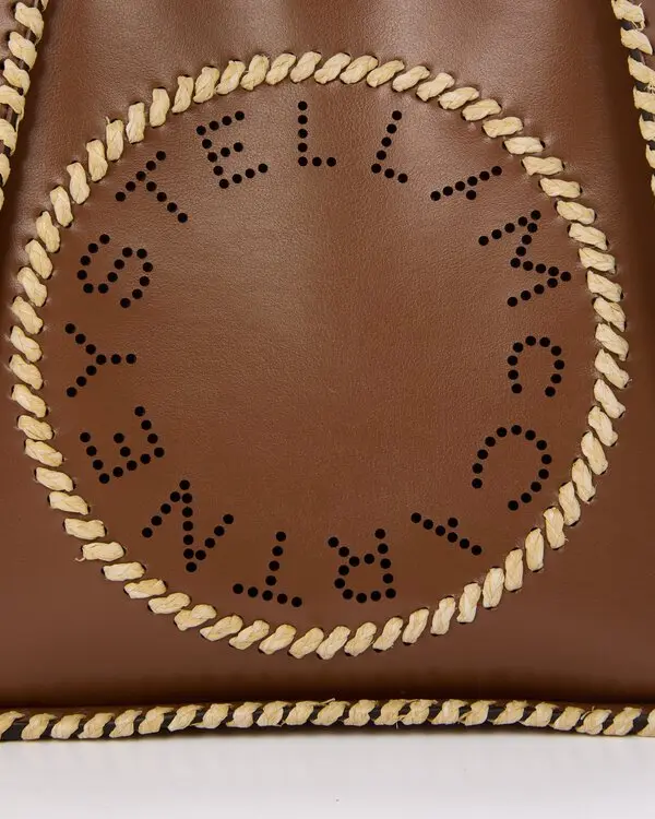 Stella McCartney Raffia Trim Crossbody Bag