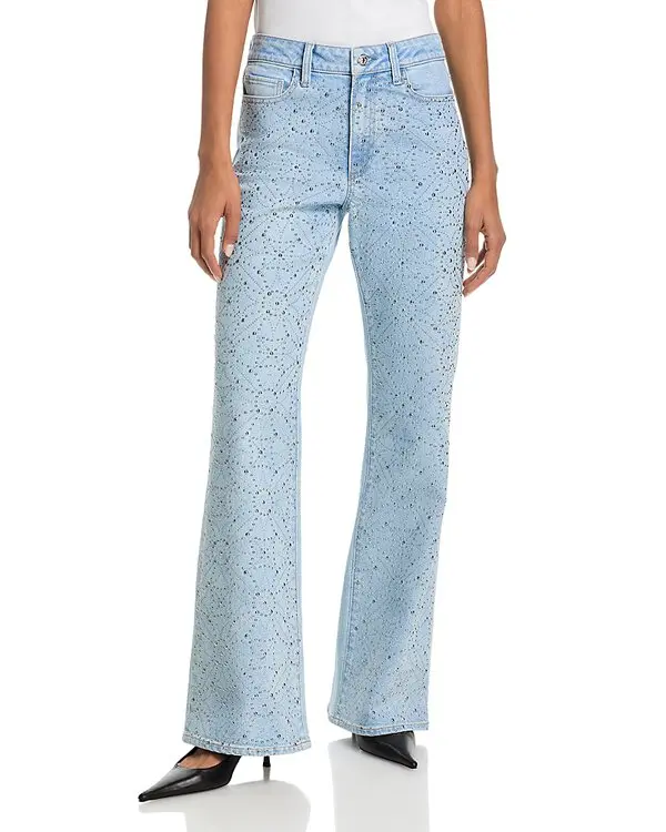 Paige Sofia Embellished Mid-rise Jeans