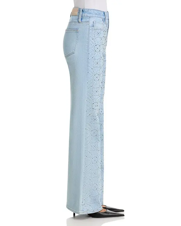 Paige Sofia Embellished Mid-rise Jeans