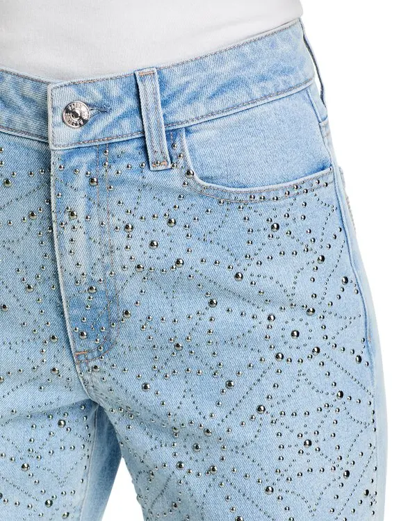 Paige Sofia Embellished Mid-rise Jeans