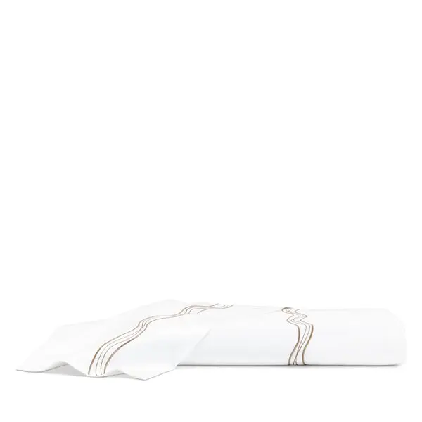 Frette Silent Embroidery Sheet Set, Queen Exclusive - Milk/sand