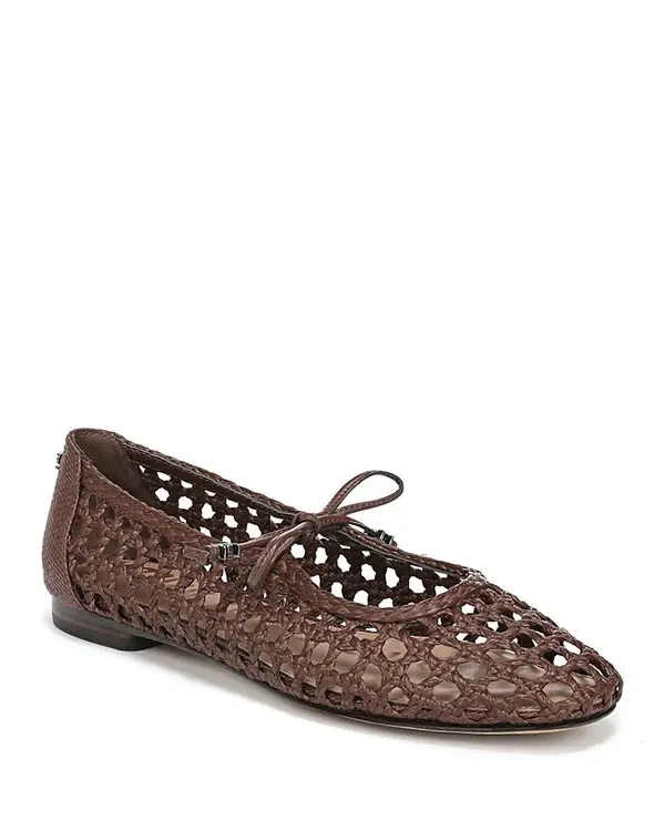 Sam Edelman Marcie Woven Ballerinas - Terazzo Brown