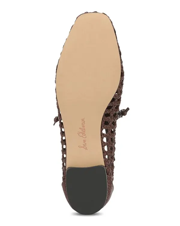 Sam Edelman Marcie Woven Ballerinas - Terazzo Brown