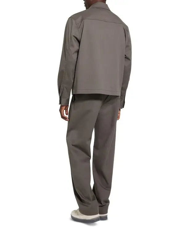 Theory Moonsoft" Single-breasted Cotton Twill Jacket - Morel