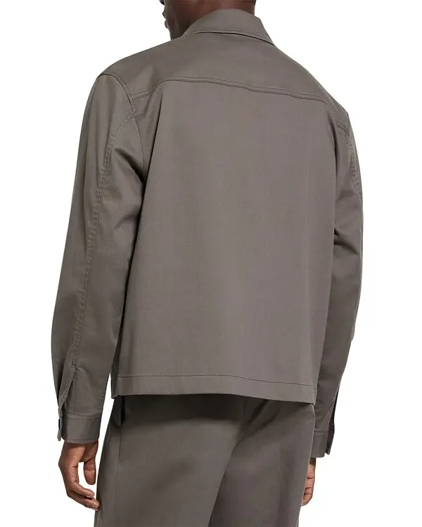 Theory Moonsoft" Single-breasted Cotton Twill Jacket - Morel