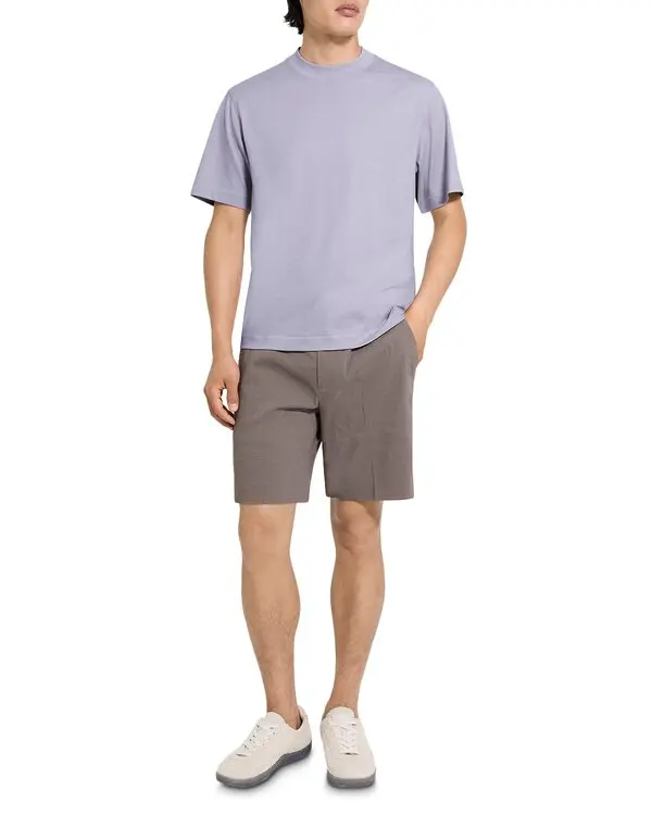 Theory Relaxed Fit Striped Tee - Gray Lilac