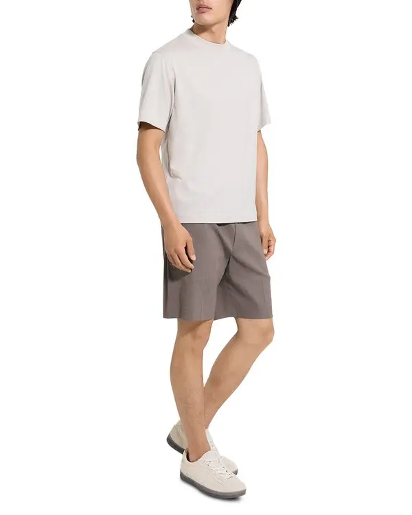 Theory Relaxed Fit Striped Tee - Silver Cloud
