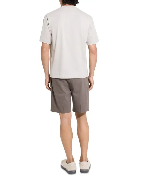 Theory Relaxed Fit Striped Tee - Silver Cloud