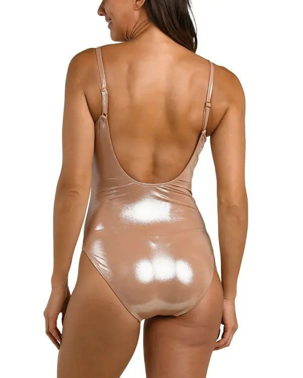 La Blanca Lattice Front One Piece Swimsuit