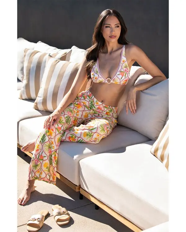 La Blanca Printed Bikini Top