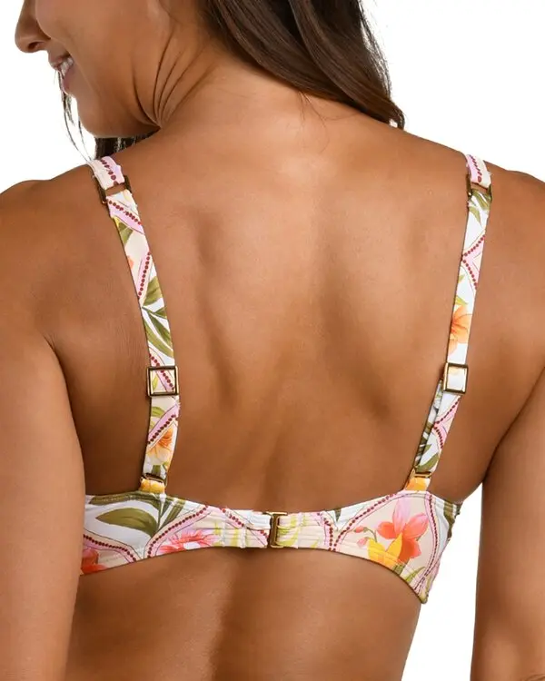 La Blanca Printed Bikini Top