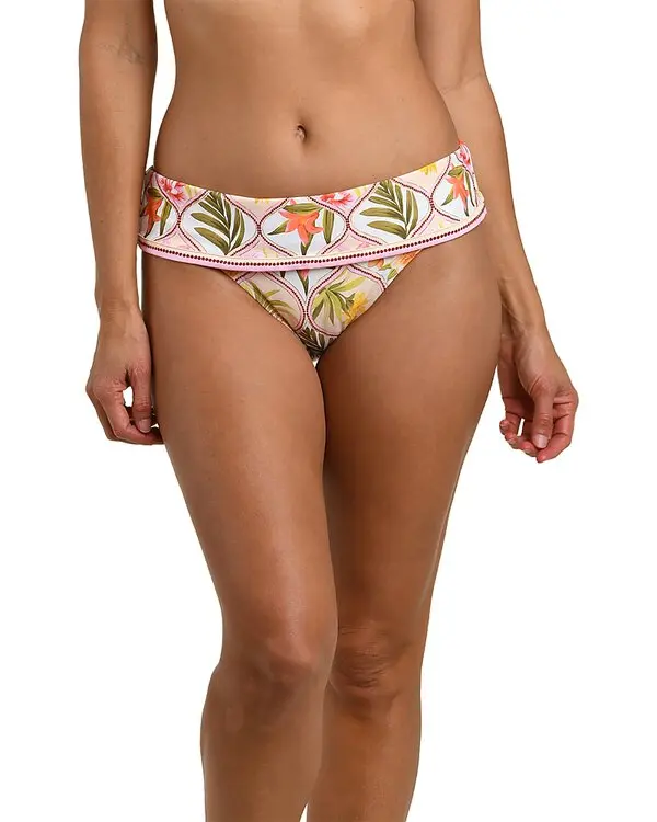 La Blanca Palm Foldover Waist Bottom - Multi