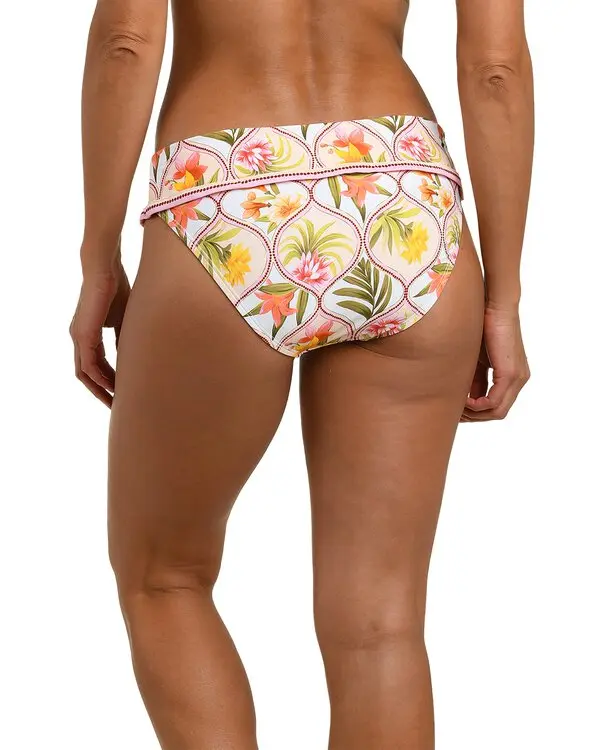 La Blanca Palm Foldover Waist Bikini Bottom