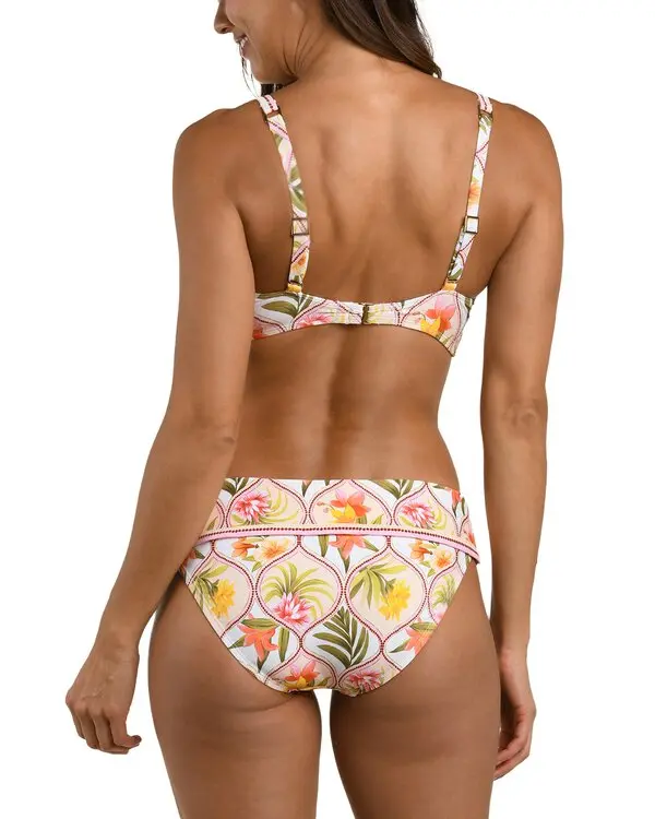 La Blanca Palm Foldover Waist Bottom - Multi