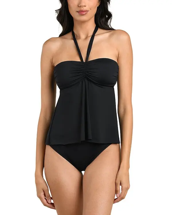 La Blanca Island Goddess Flyaway Tankini - Black