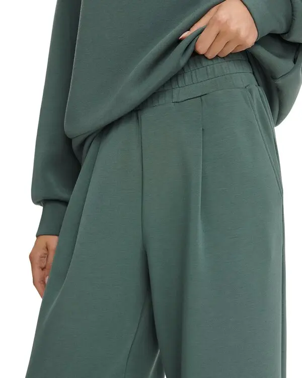 Varley Extra Wide Leg Pants - Dark Forest