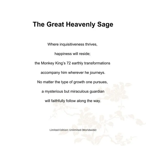 LIULI Ruyi's Twelve Blessings The Great Heavenly Sage Crystal Glass Sculpture