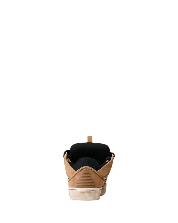 LANVIN Curb Canvas Sneakers With Topstitching