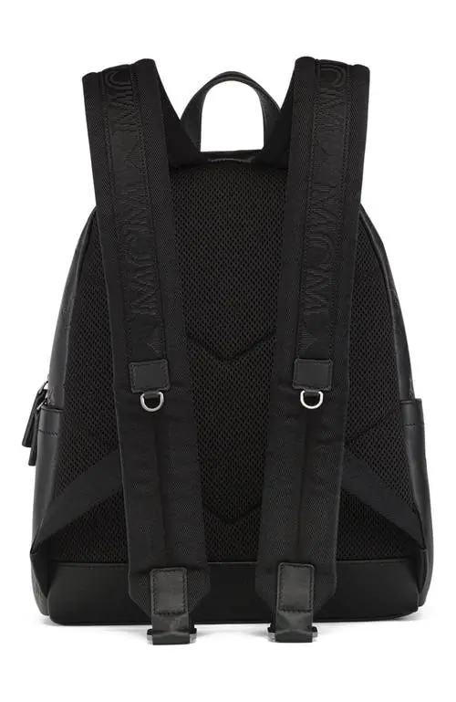 Mcm Small Stark Backpack In Maxi Monogram Leather