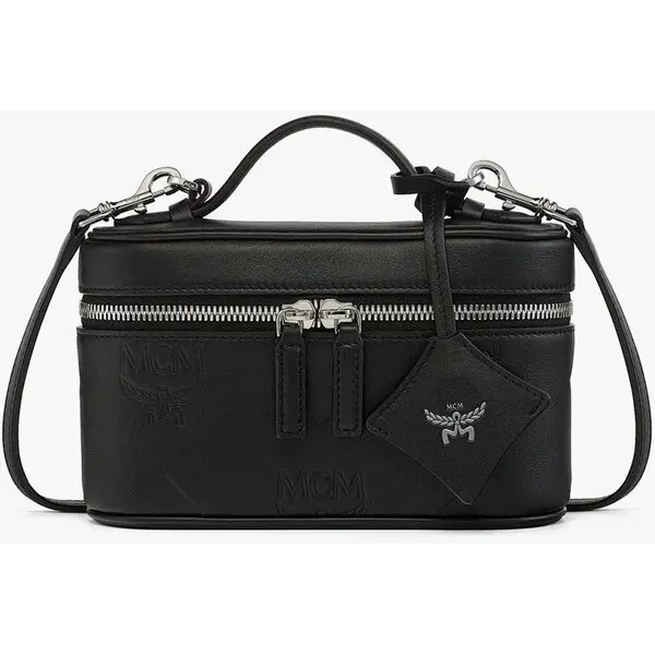 Mcm Aren Vanity Case In Maxi Monogram Leather
