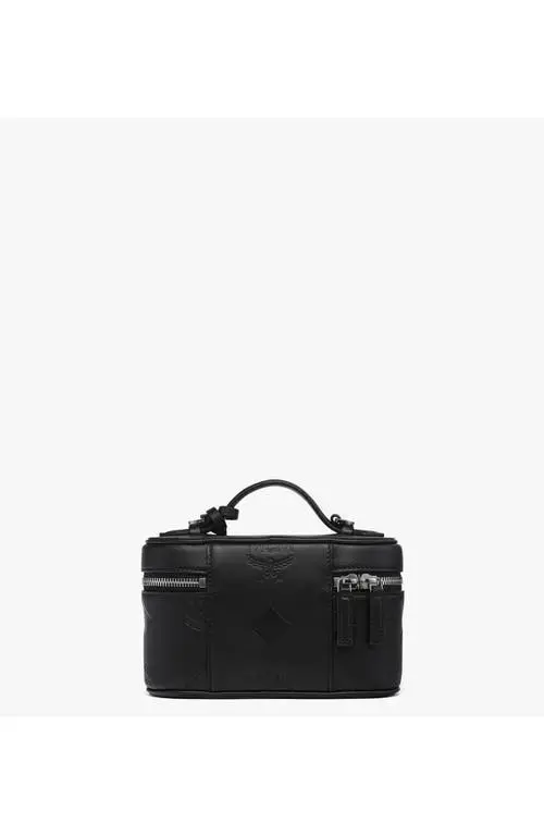 Mcm Aren Vanity Case In Maxi Monogram Leather