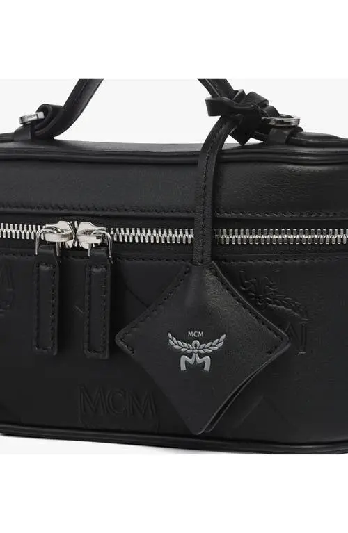 Mcm Aren Vanity Case In Maxi Monogram Leather