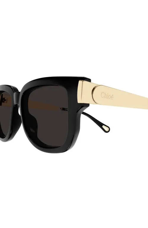Chloé 54mm Rectangular Sunglasses