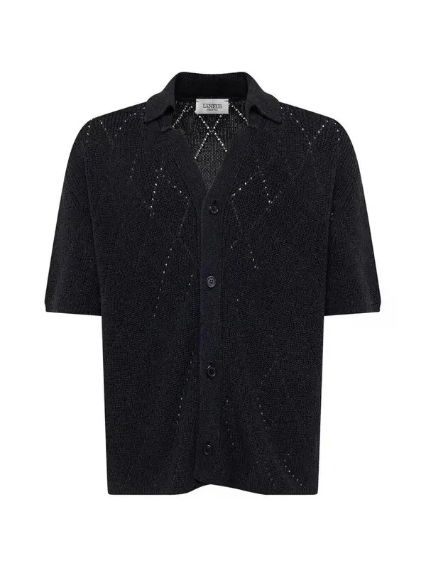LANEUS Short-sleeve Cardigan