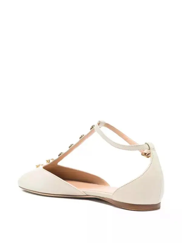 Chloé Celest T-bar Ballerinas - Neutrals
