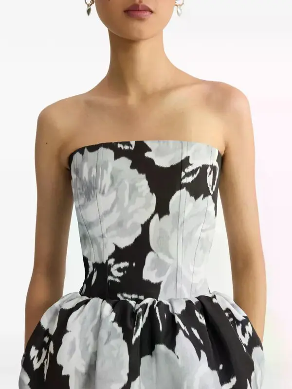 PATOU Floral Maxi Dress - Black