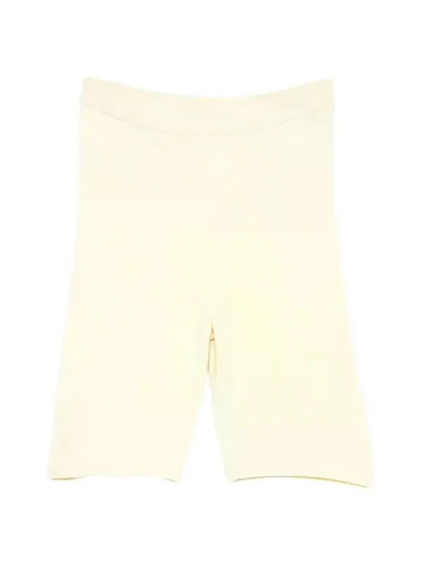 Eric Bompard Knit Elasticated-waist Shorts - Yellow