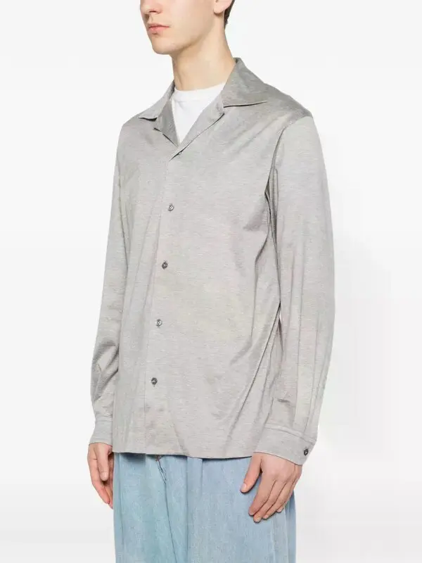 LARDINI Buttoned Long-sleeve Shirt