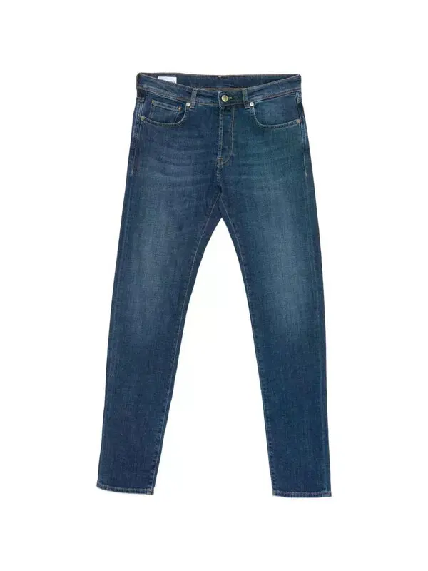 Incotex Faded Straight Leg Jeans