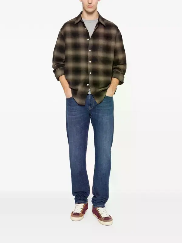 Incotex Faded Straight Leg Jeans