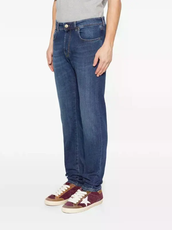 Incotex Faded Straight Leg Jeans