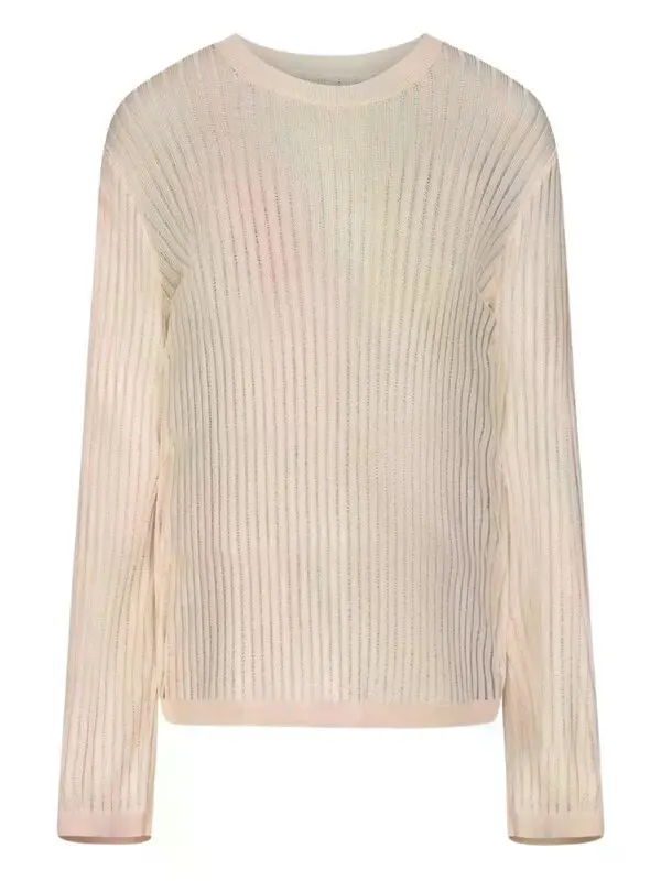 Loulou De Saison Hedora Semi-sheer Ribbed Jumper