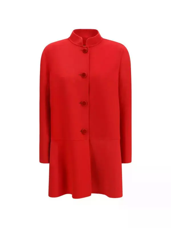 Valentino Garavani Solid Buttoned Coat