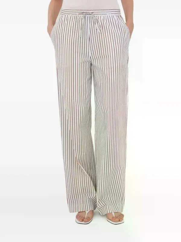 Loulou De Saison Cisco Striped Trousers - White