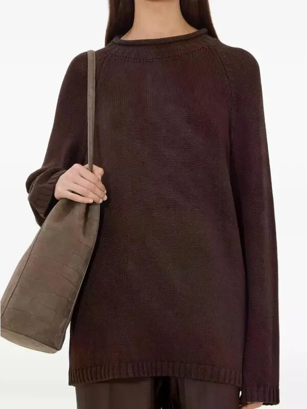 Loulou De Saison Zima Raglan-sleeve Sweater - Brown