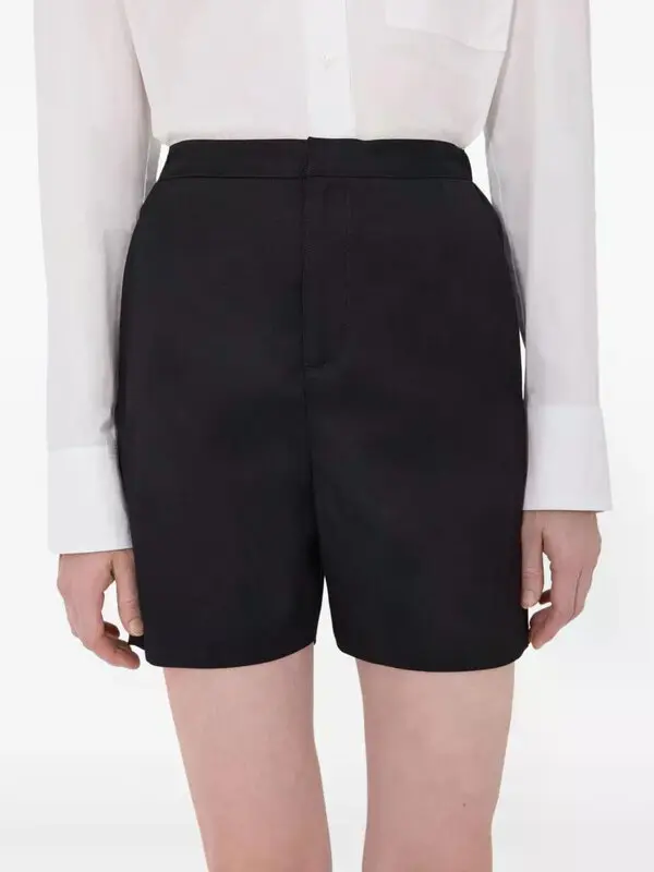 Loulou De Saison Ivan Elasticated Shorts - Black