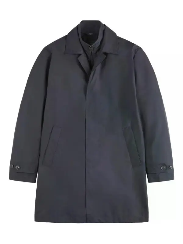 FAY Morning Button Single-breasted Coat - Blue