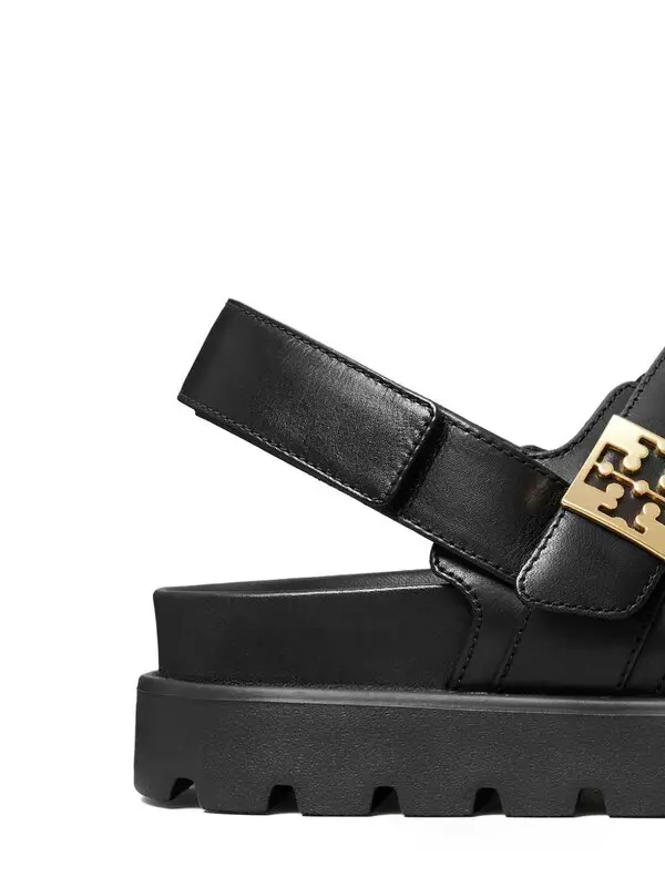 Tory Burch Mellow Sport Sandals With Logo Hardware - Black