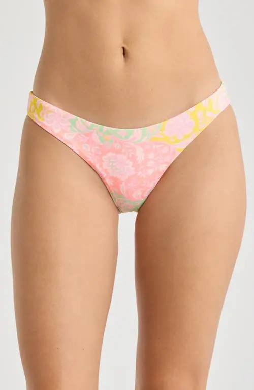 MAAJI Arabian Nights Flash Bikini Bottom - Bright Yellow/pink Multi