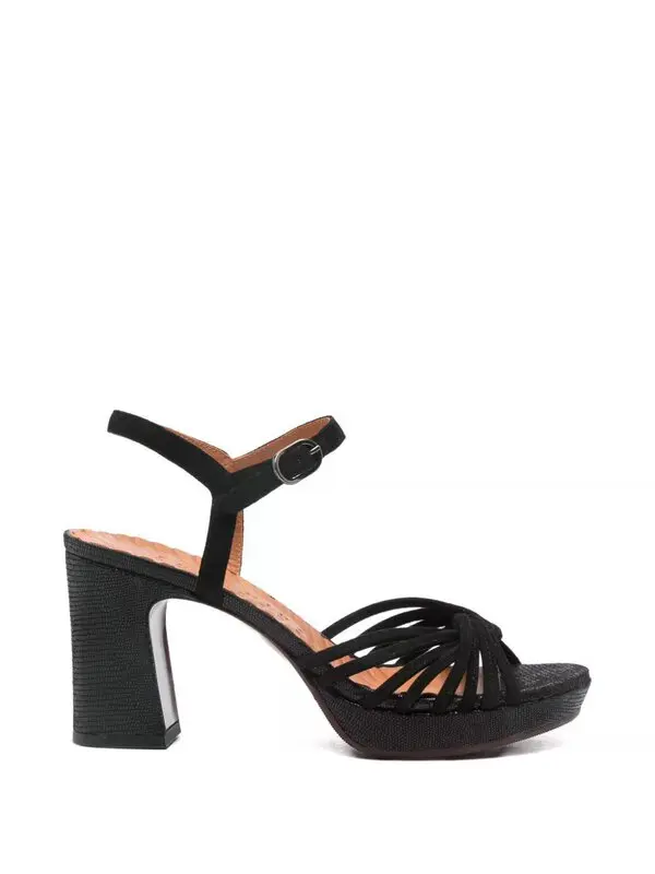 Chie Mihara Keske Leather Sandals - Black