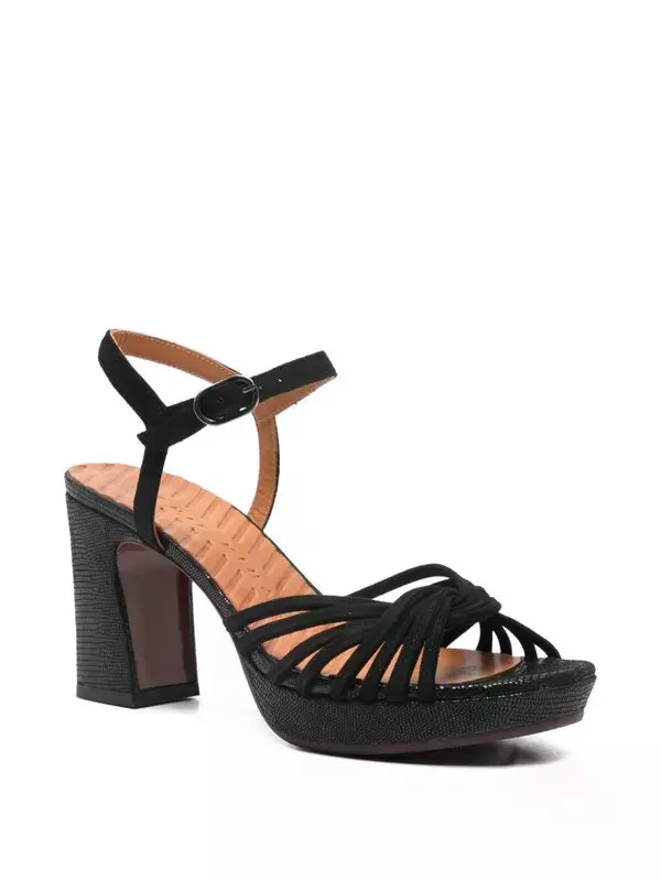 Chie Mihara Keske Leather Sandals - Black