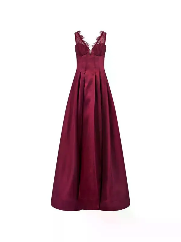 ARAFTU Lace Pleated Dress