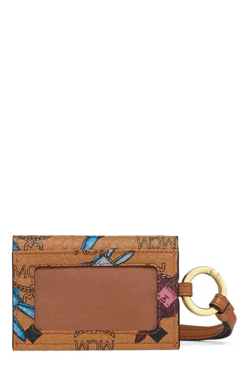 Mcm Aren Lanyard Id Wallet In Rabot Visetos