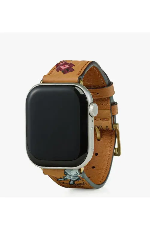 Mcm 42-49mm Apple Watch Band - Cognac